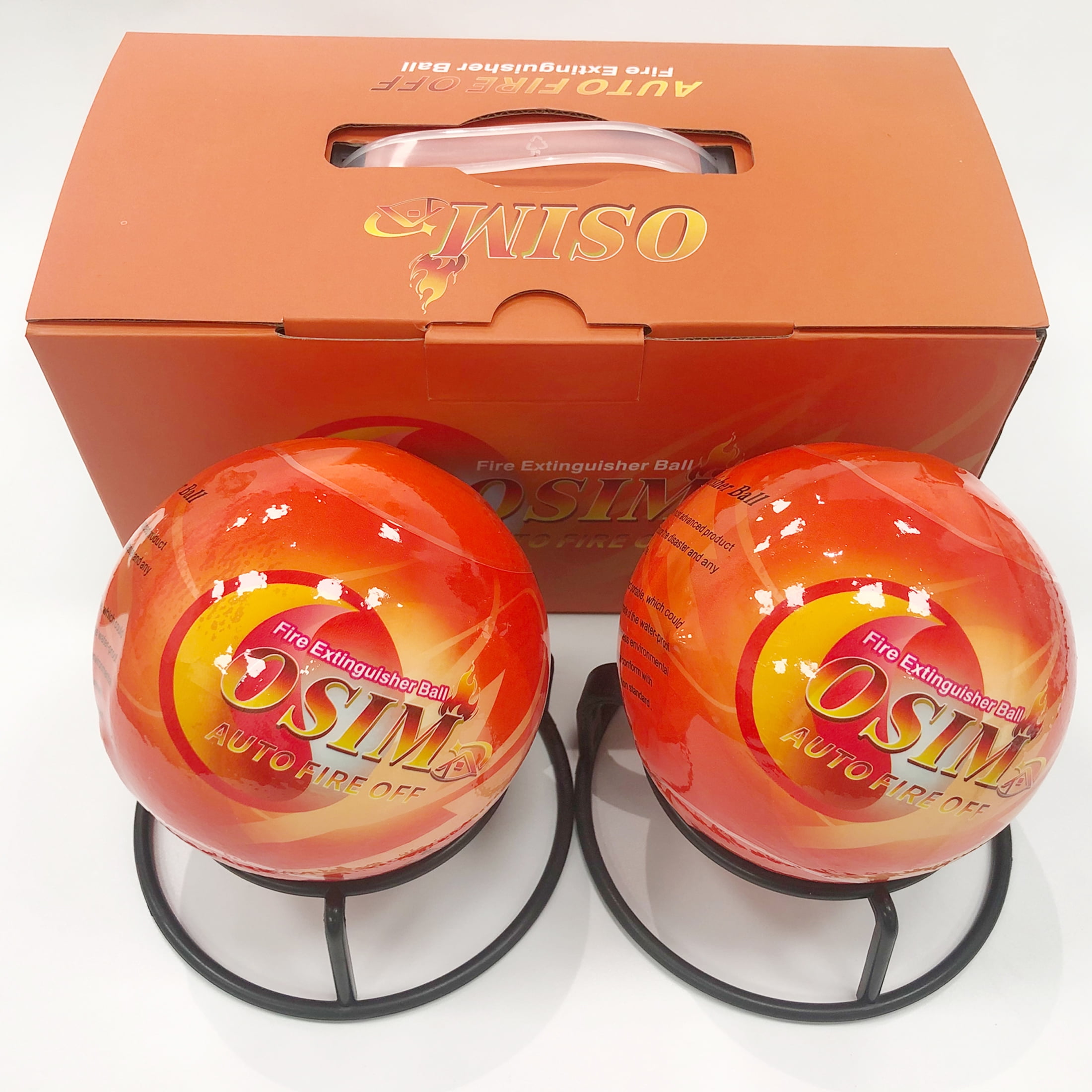 2 PCS Portable Automatic Fire Ball Extinguisher with Bracket, Fire ...