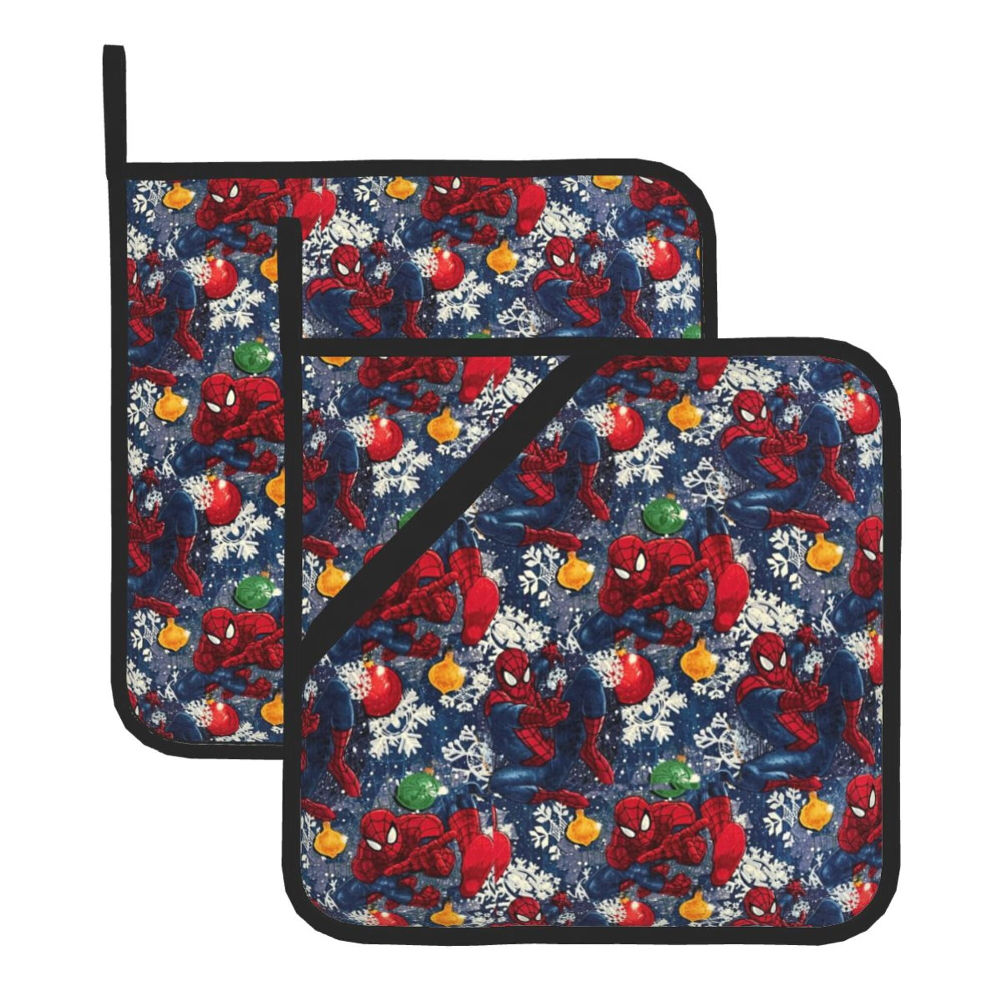 2 PCS Pot HolderCartoon Anime Spider Man Kitchen Heat Resistant ...