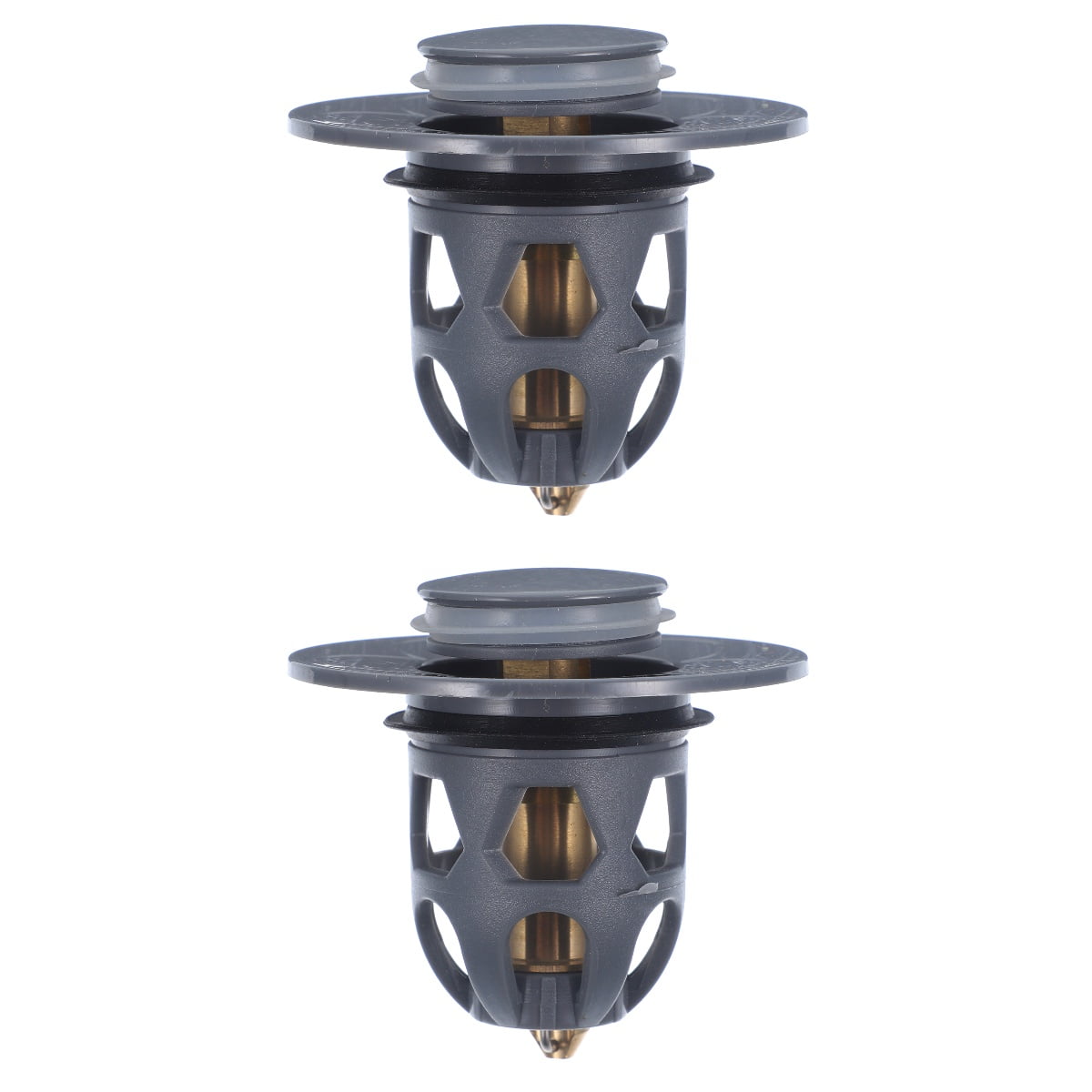 2 PCS Press The Spring Core Tube Stops Tub Drain Plug Wash Basin Sink ...