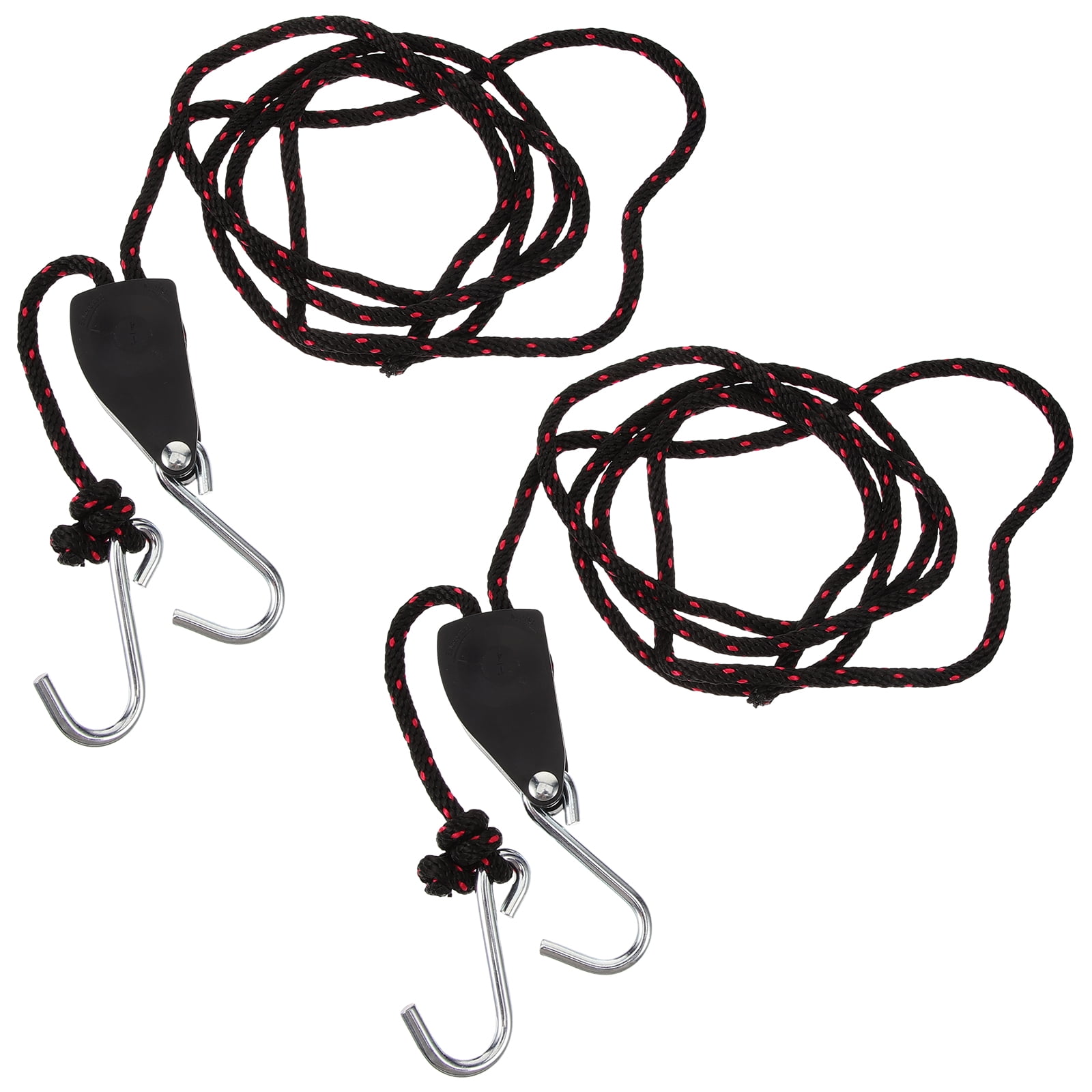 2 PCS Pulley Ratchets Kayak and Canoe Boat Rope Lock Tie Down Strap 1/4 ...