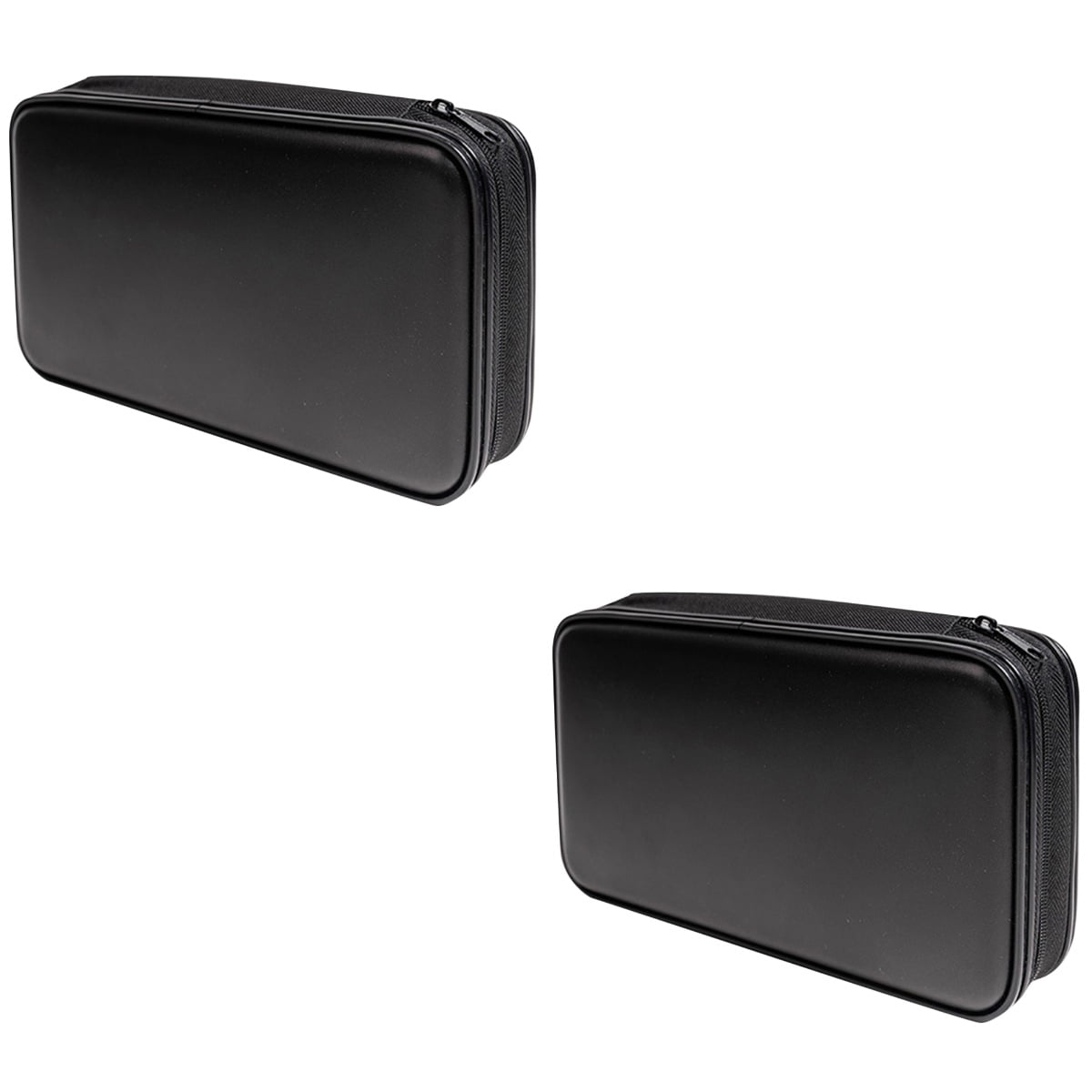 2 PCS Purses Wallet Storage Organizer Hard Shell Case Car CD Bag DVD ...