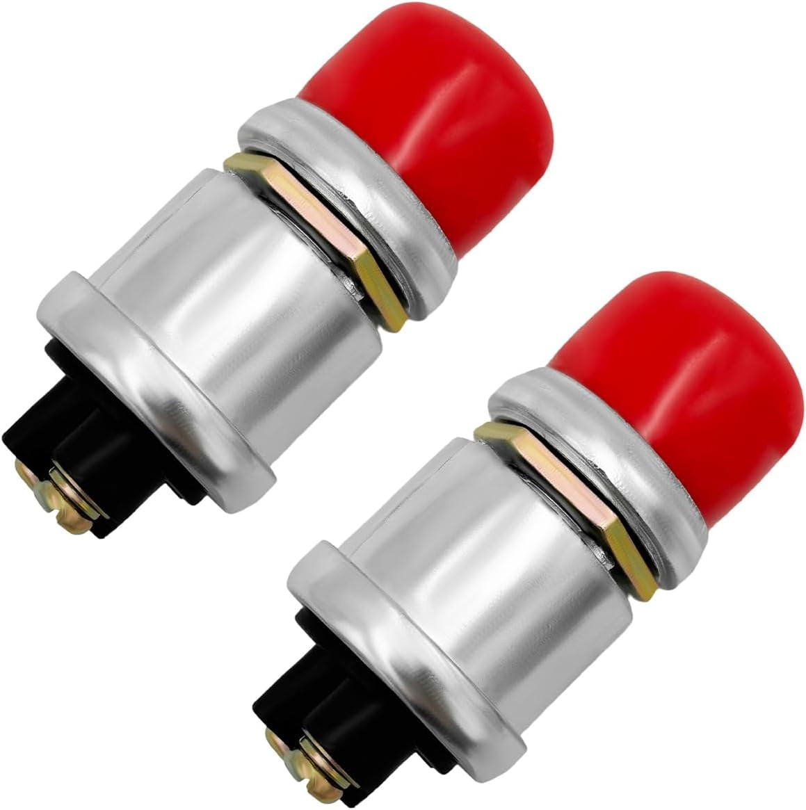 2 PCS Push Button Momentary Ignition Switch, 12/24V Start Switch, 50A ...