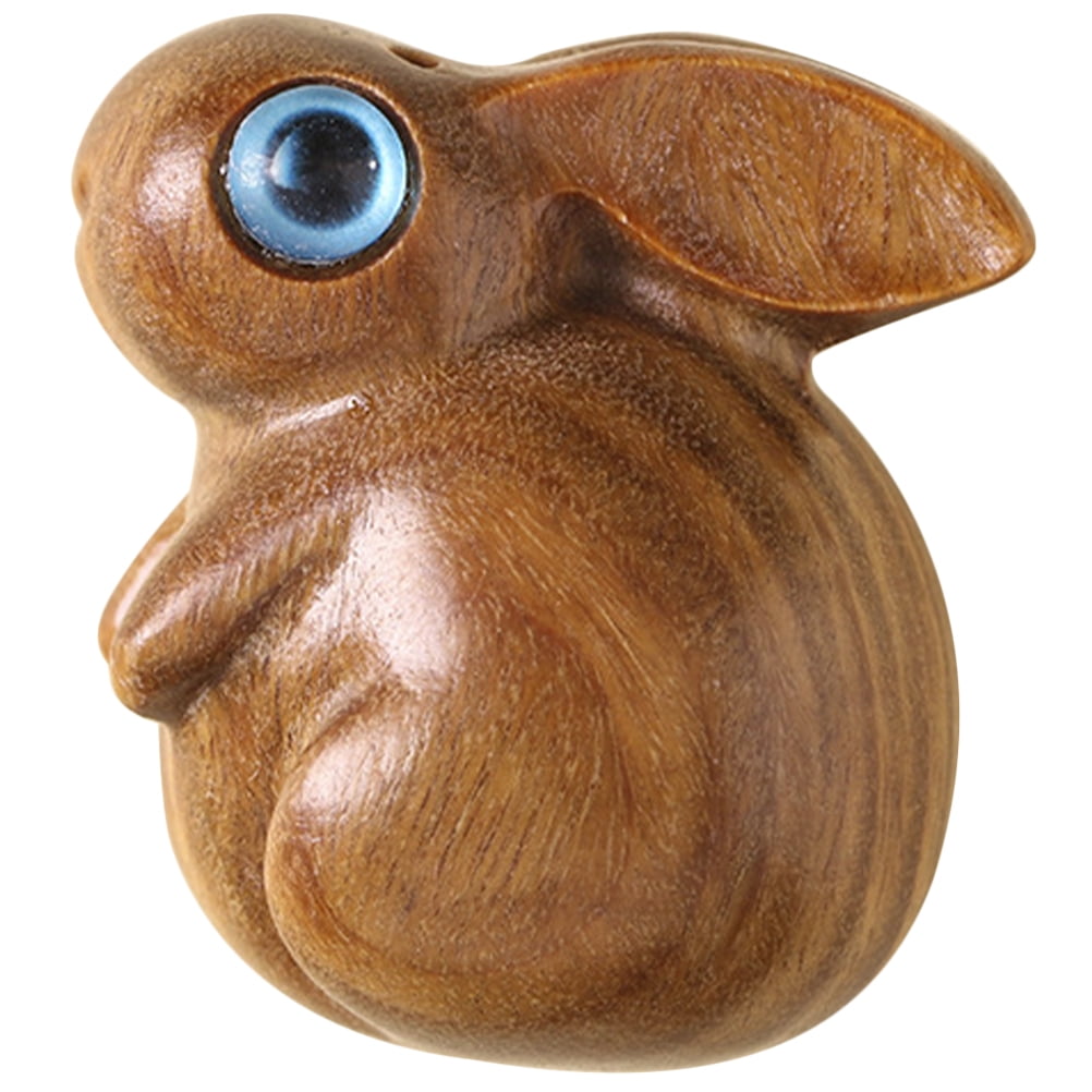 2 PCS Rabbit Keychain Decor Keyring Pendant The Yellow Wallpaper Stripe ...