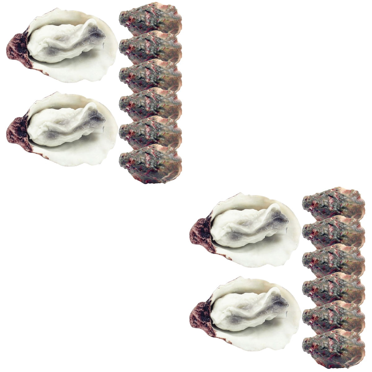 2 PCS Realistic Fake Food Simulated Oysters Artificial Model - Walmart.com
