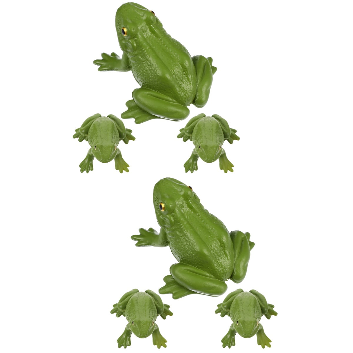 2 PCS Realistic Frog Figure Statue Indoor Decor Frogs Model - Walmart.com