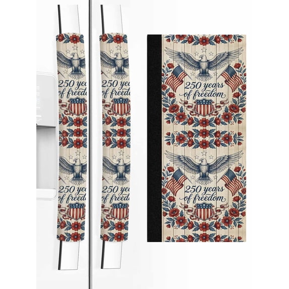 2 PCS Refrigerator Door Handle Covers, 250th Anniversary Adjustable ...