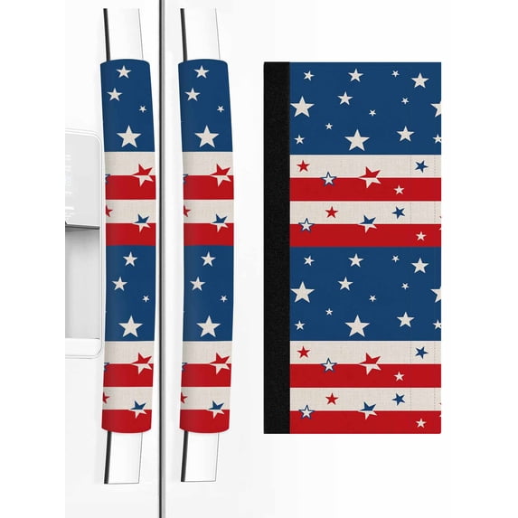 2 PCS Refrigerator Door Handle Covers, 4th of Adjustable Kitchen ...