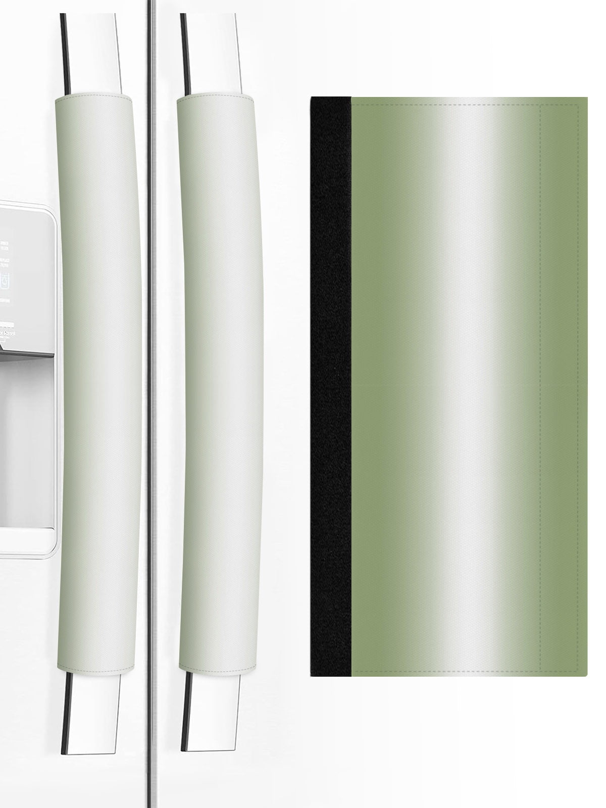 2 PCS Refrigerator Door Handle Covers, Abstract Green Gradient ...