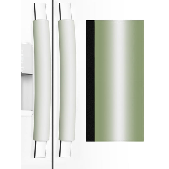 2 PCS Refrigerator Door Handle Covers, Abstract Green Gradient ...