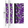 2 PCS Refrigerator Door Handle Covers, Abstract Purple Waves Adjustable ...