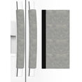 2 PCS Refrigerator Door Handle Covers, Gray Beige Linen Textured ...