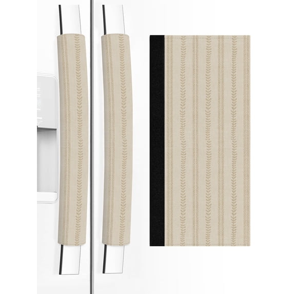 2 PCS Refrigerator Door Handle Covers, Hand-Drawn Lines Adjustable ...