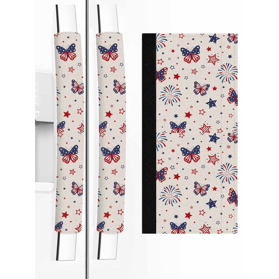 2 PCS Refrigerator Door Handle Covers, Independence Day Adjustable ...