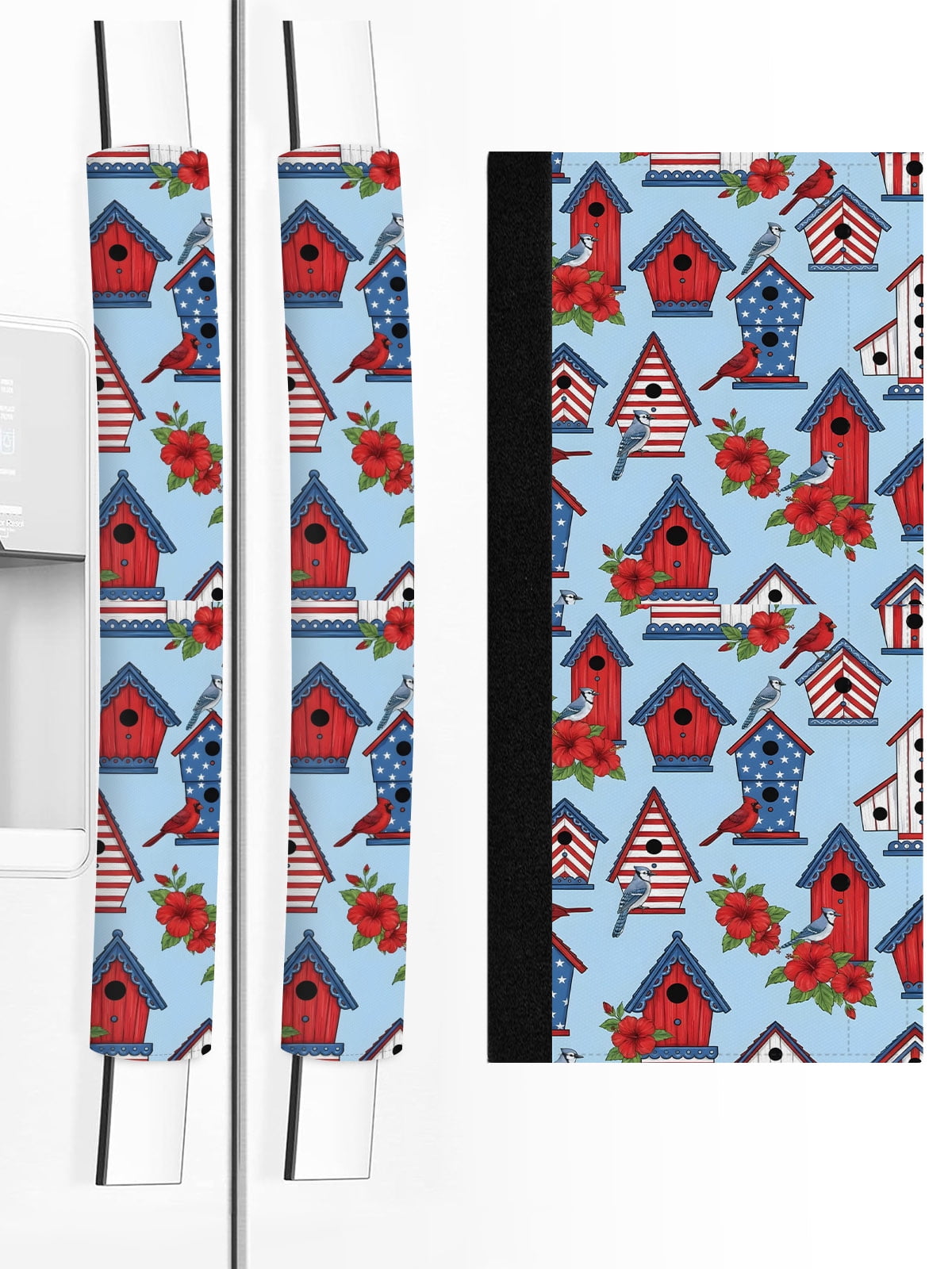 2 PCS Refrigerator Door Handle Covers, Independence Day Adjustable ...