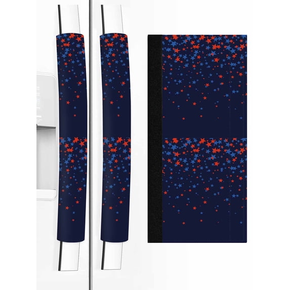 2 PCS Refrigerator Door Handle Covers, Independence Day Adjustable ...