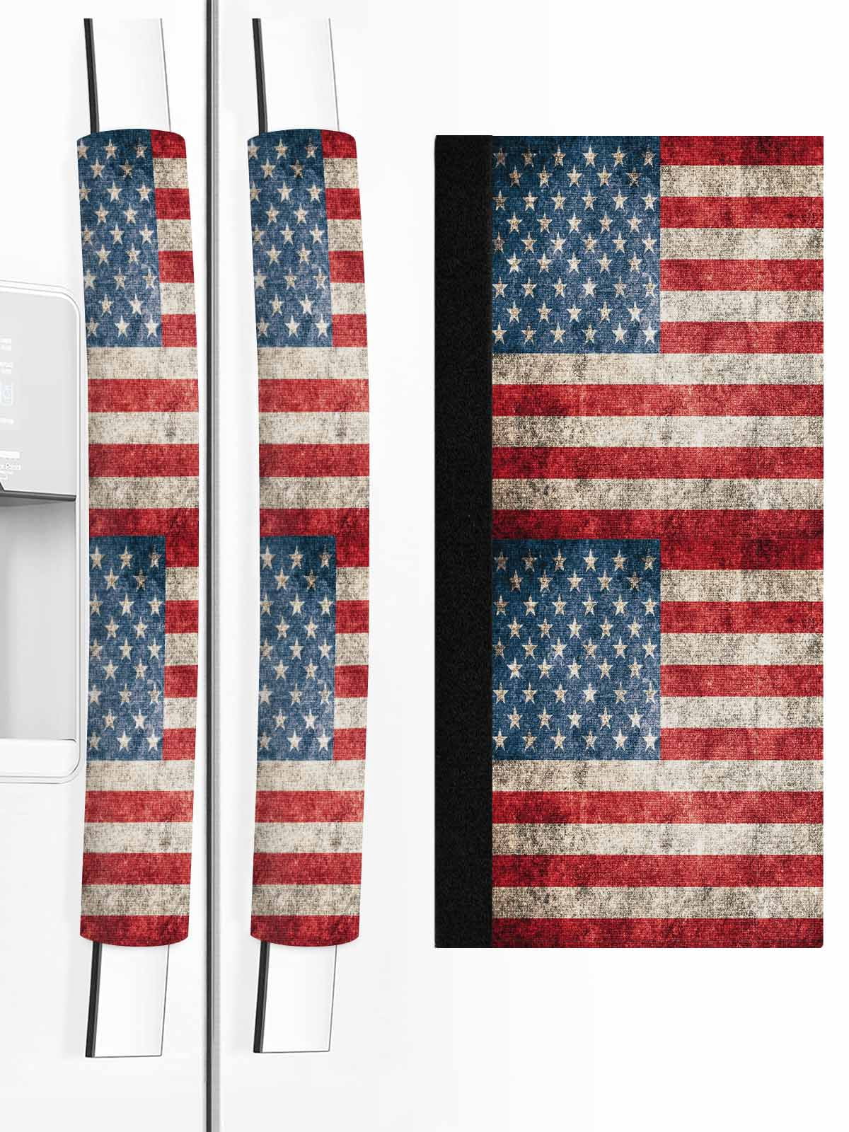 2 PCS Refrigerator Door Handle Covers, Independence Day Adjustable ...
