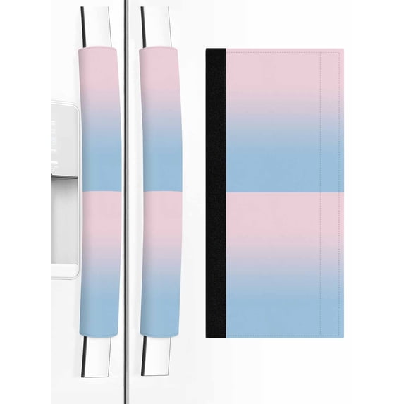 2 PCS Refrigerator Door Handle Covers, Minimalist Pink Adjustable ...