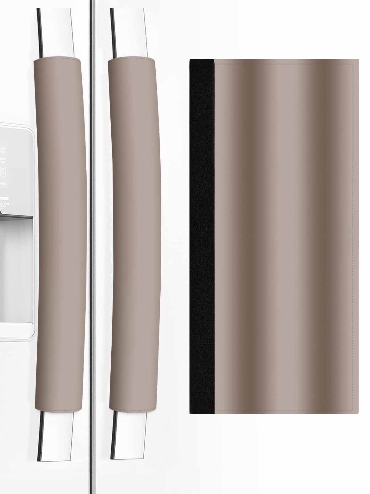 2 PCS Refrigerator Door Handle Covers, Mocha Brown Gradient Adjustable ...