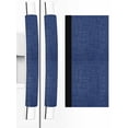 2 PCS Refrigerator Door Handle Covers, Navy Blue Linen Adjustable ...