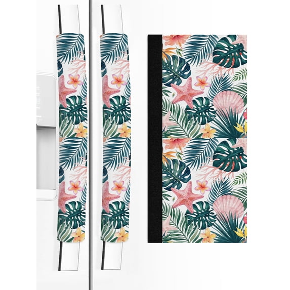 2 PCS Refrigerator Door Handle Covers, Pink Starfish Adjustable Kitchen ...