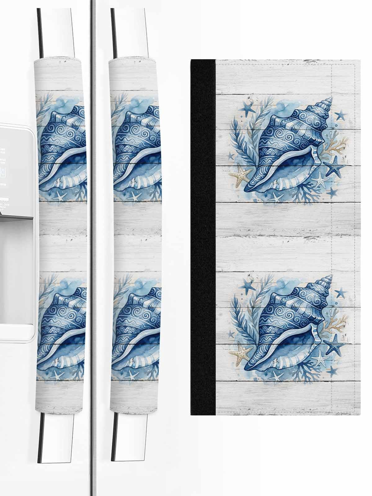 2 PCS Refrigerator Door Handle Covers, Summer Adjustable Kitchen ...