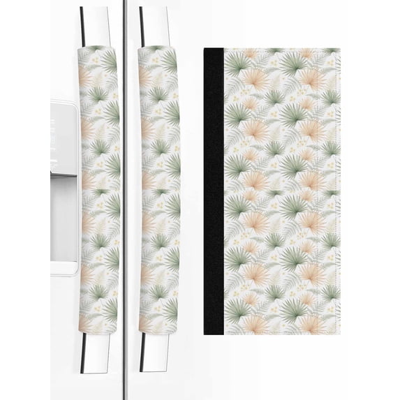 2 PCS Refrigerator Door Handle Covers, Summer Botanical Adjustable ...