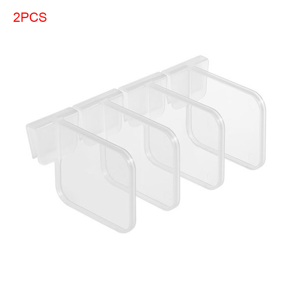 2 PCS Refrigerator Storage Partition Board Kitchen Bottle Jar Snap Type ...