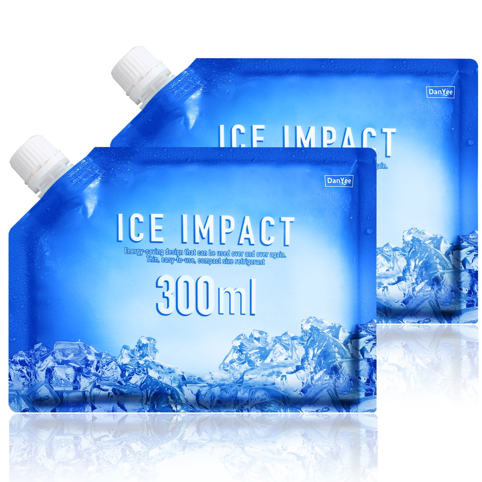 2 PCS Reusable Ice Packs for Coolers, Ice Bag , Lunch Bag/Box, Cold ...