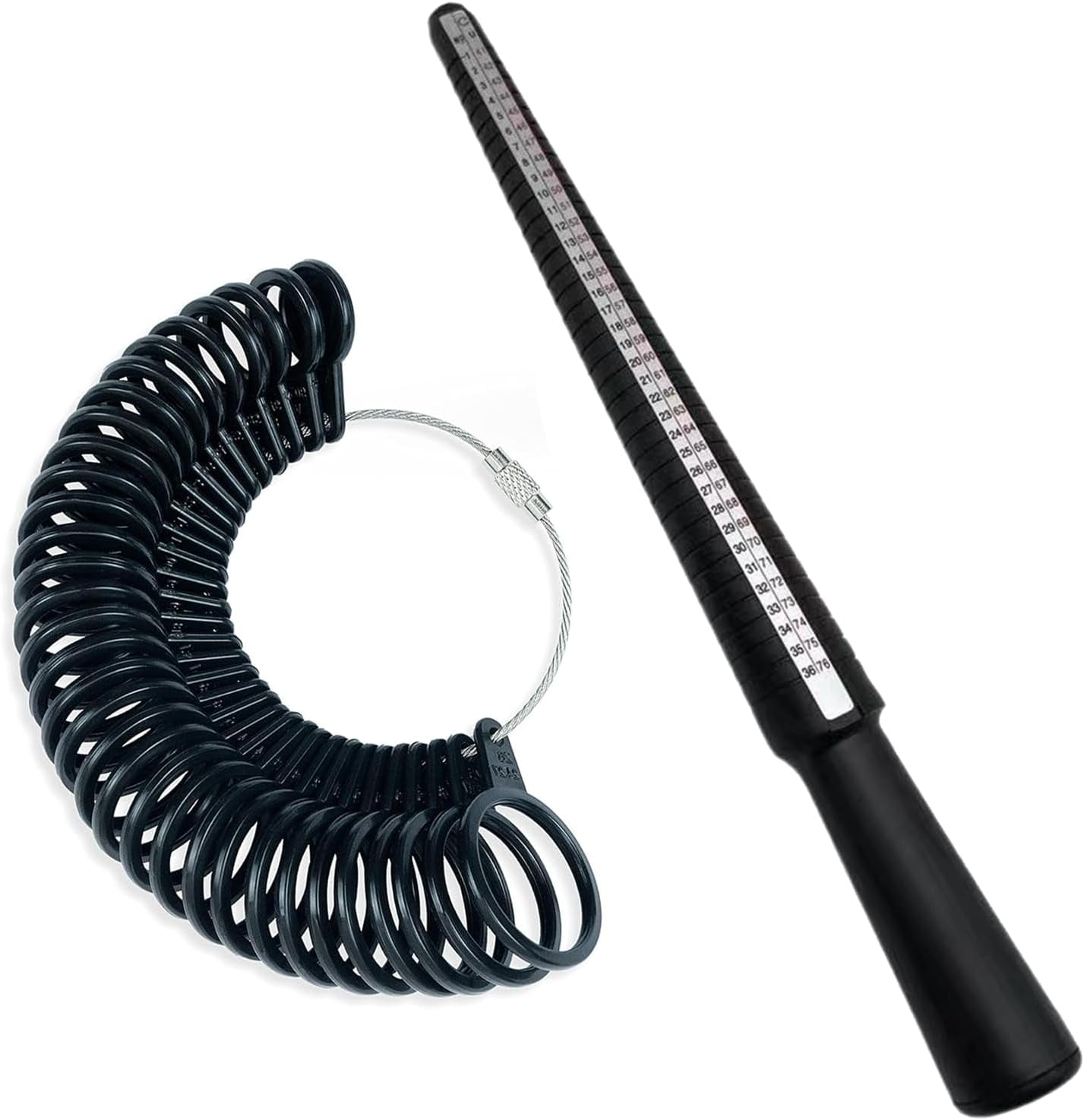 2 PCS Ring Sizer, Ring Size Measurement Tool, A-Z Ring Measurement Tool ...