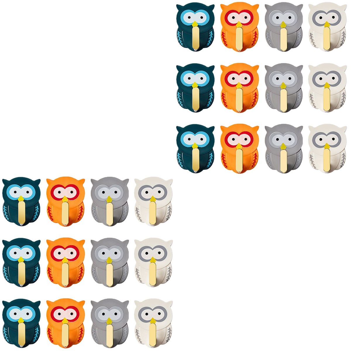 2 PCS Room Owl Sticky Hook Vintage Design Wall Hanger - Walmart.com