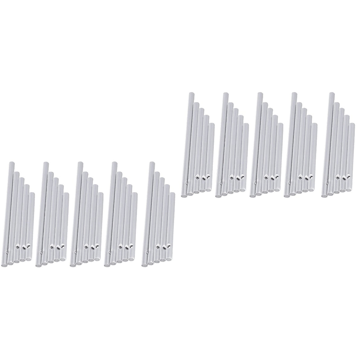 2 PCS Rotating Decorative Wind Chime Tube Sun Catchers for Windows ...