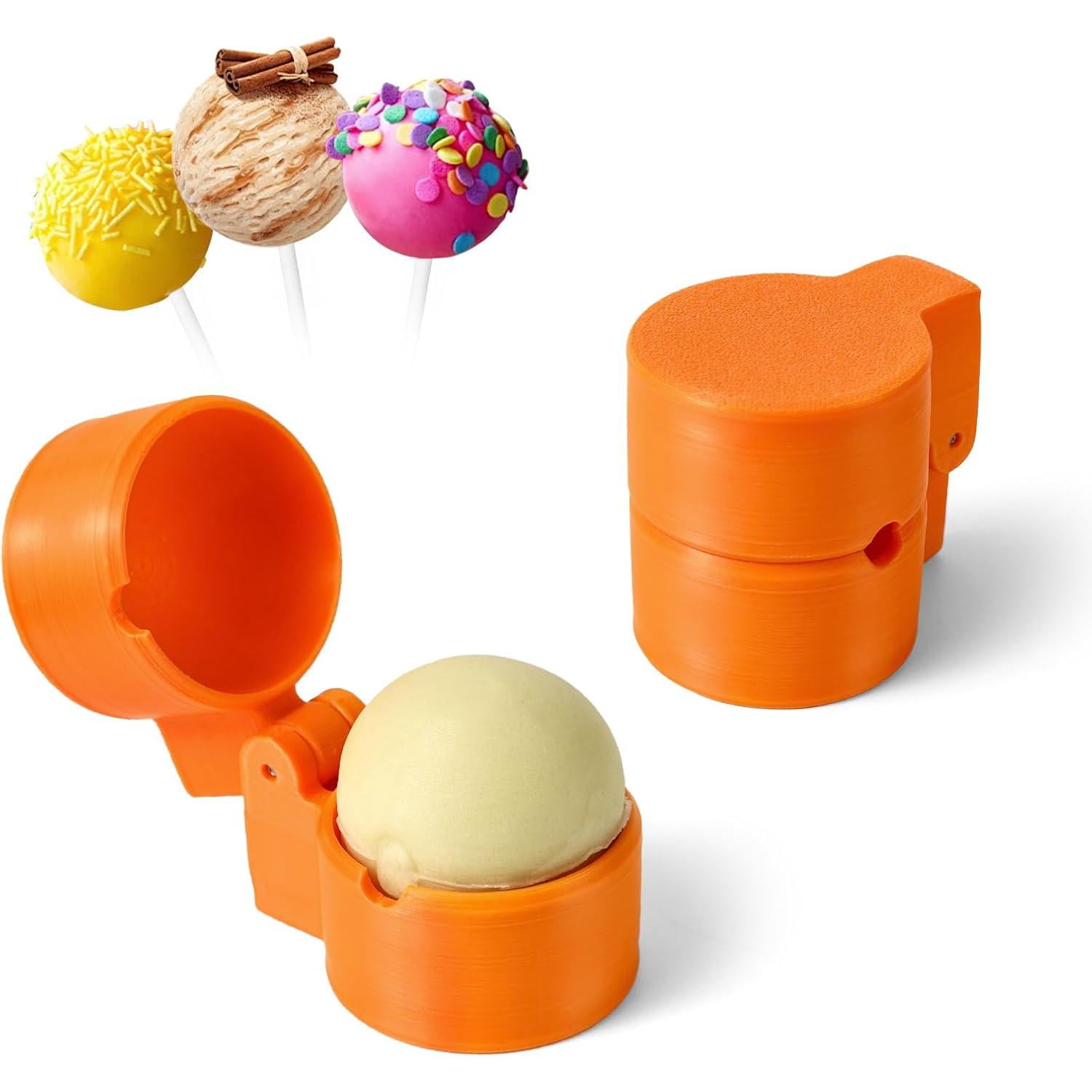 2 PCS Round Cake Pop Mold Shapes Press Set, 3D Printed Sphere Circle ...