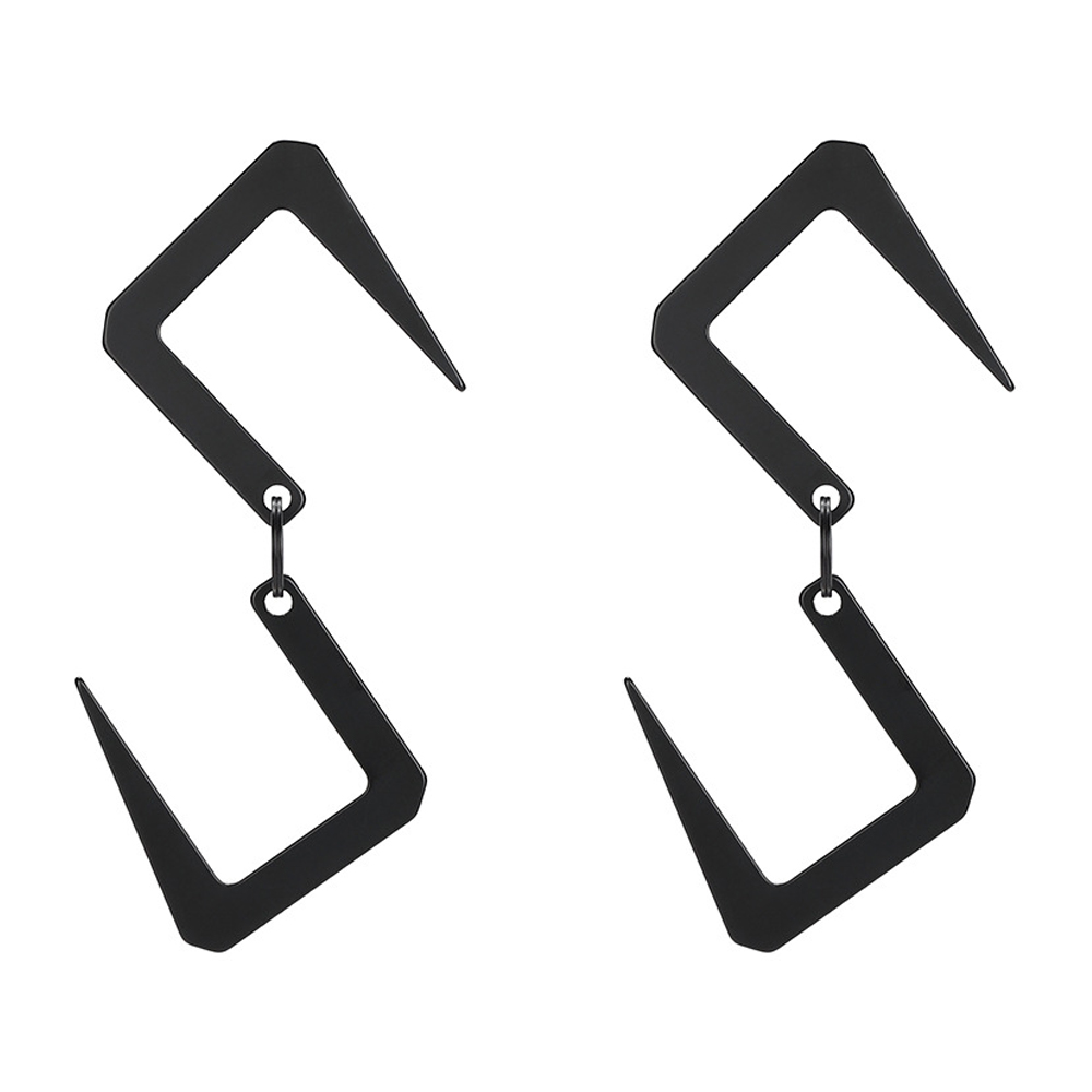 2 PCS S-Hook Stainless Steel Hook Camping connection buckle storage ...