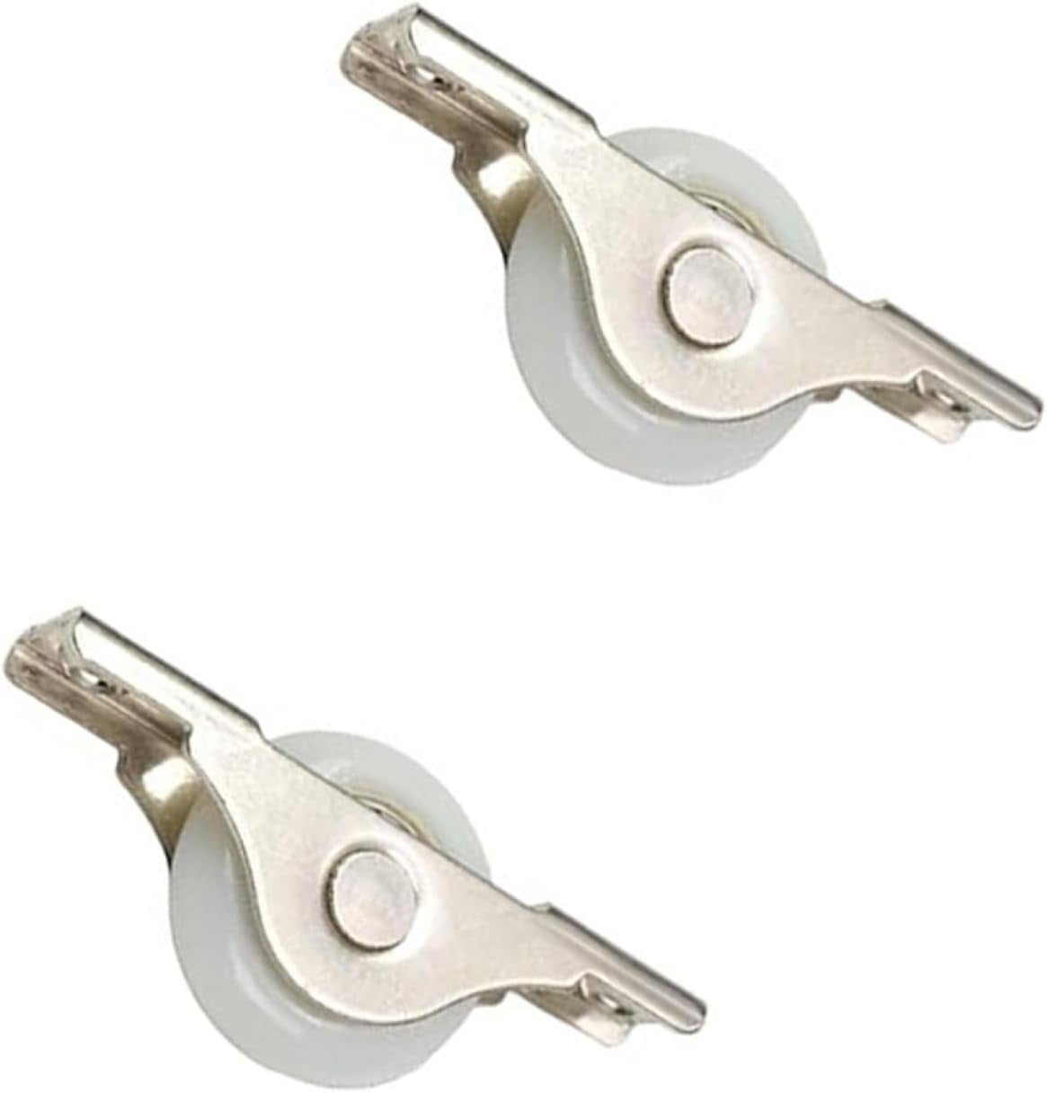 2 PCS Screen Door Rollers Mini Fixed Caster Wheels Universal Metal ...