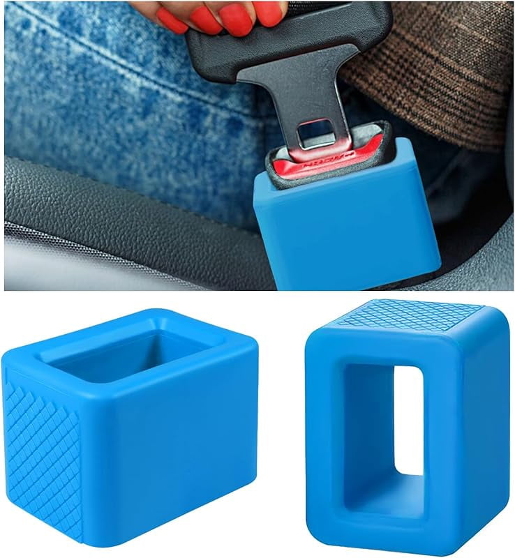 2 PCS Seat Belt Buckle Holder, Silicone Buckle Booster Raises Your Seat ...