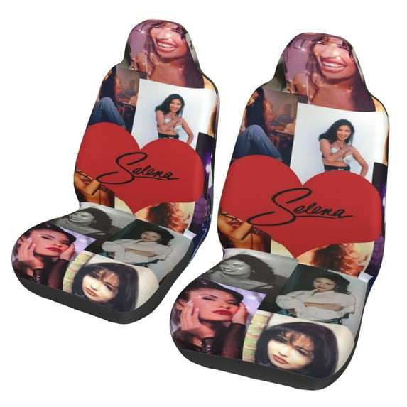 2 PCS Selena Singer Quinta-Nill Car Seat Covers Cartoon Car Interior ...