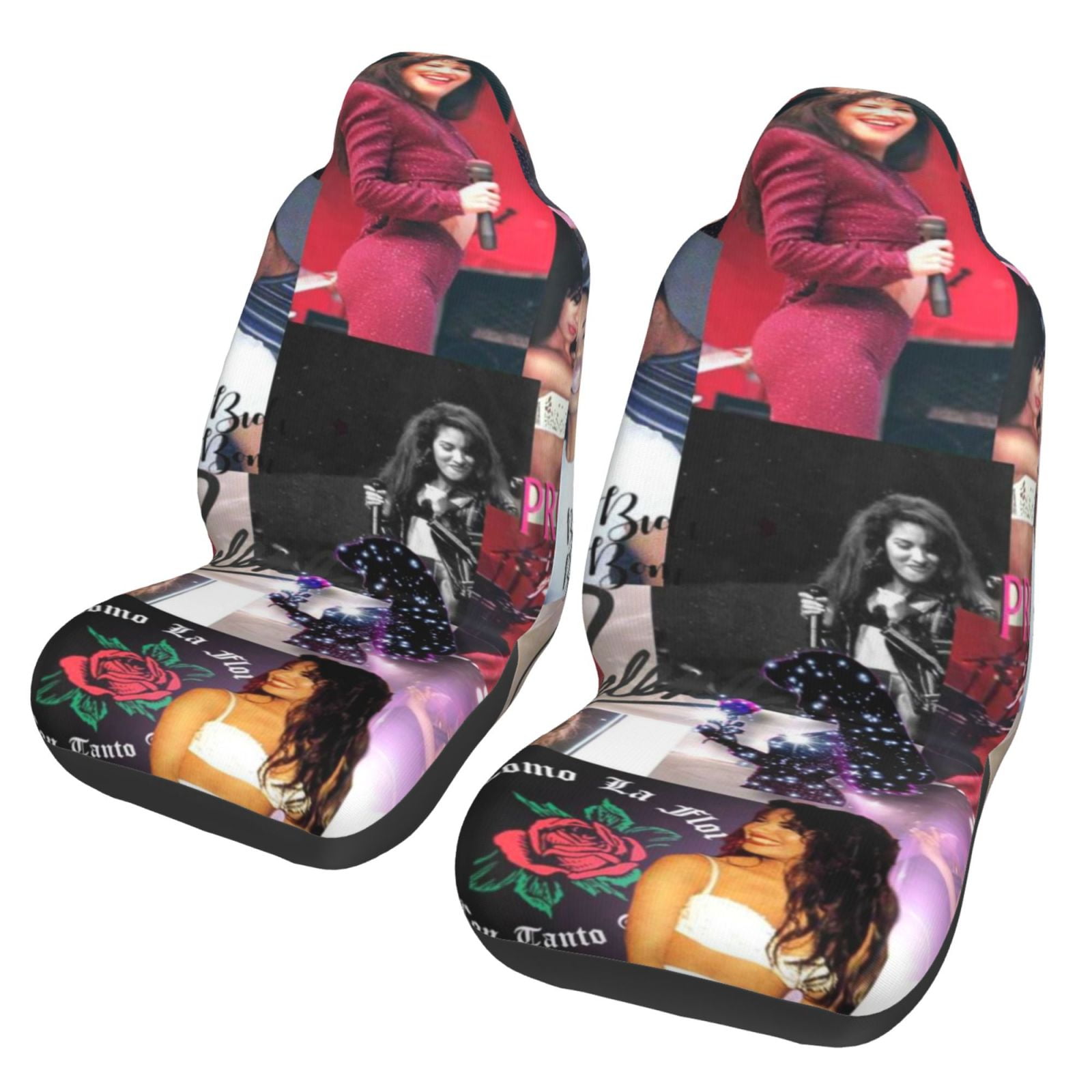 2 PCS Selena Singer Quinta-Nill Car Seat Covers Cartoon Car Interior ...