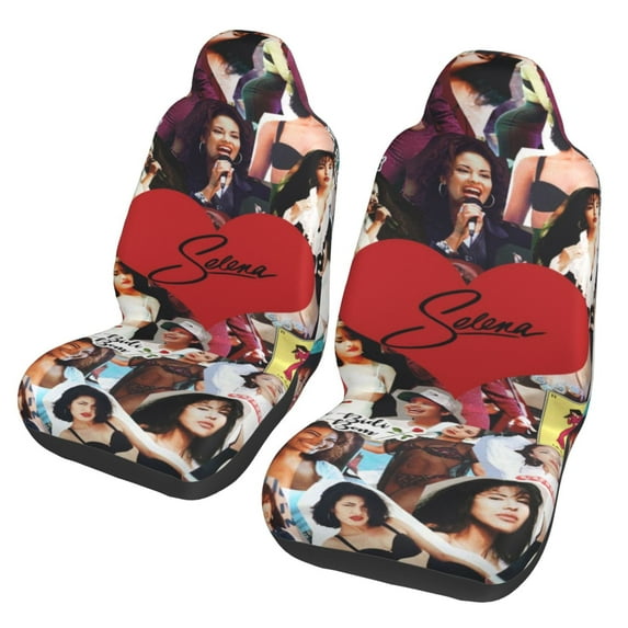 2 PCS Selena Singer Quinta-Nill Car Seat Covers Cartoon Car Interior ...