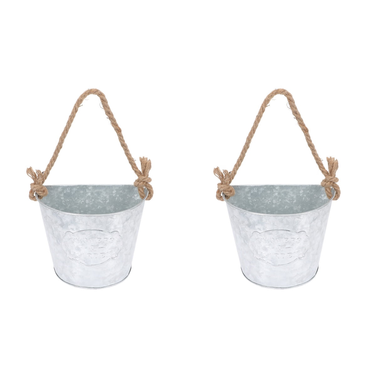 2 PCS Semicircle Wall Hanging Flowerpot Planters Railing Pots for ...