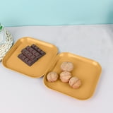 2 PCS Serving Trays Plate Square Dinner Plates,Plastic Dessert Salad ...