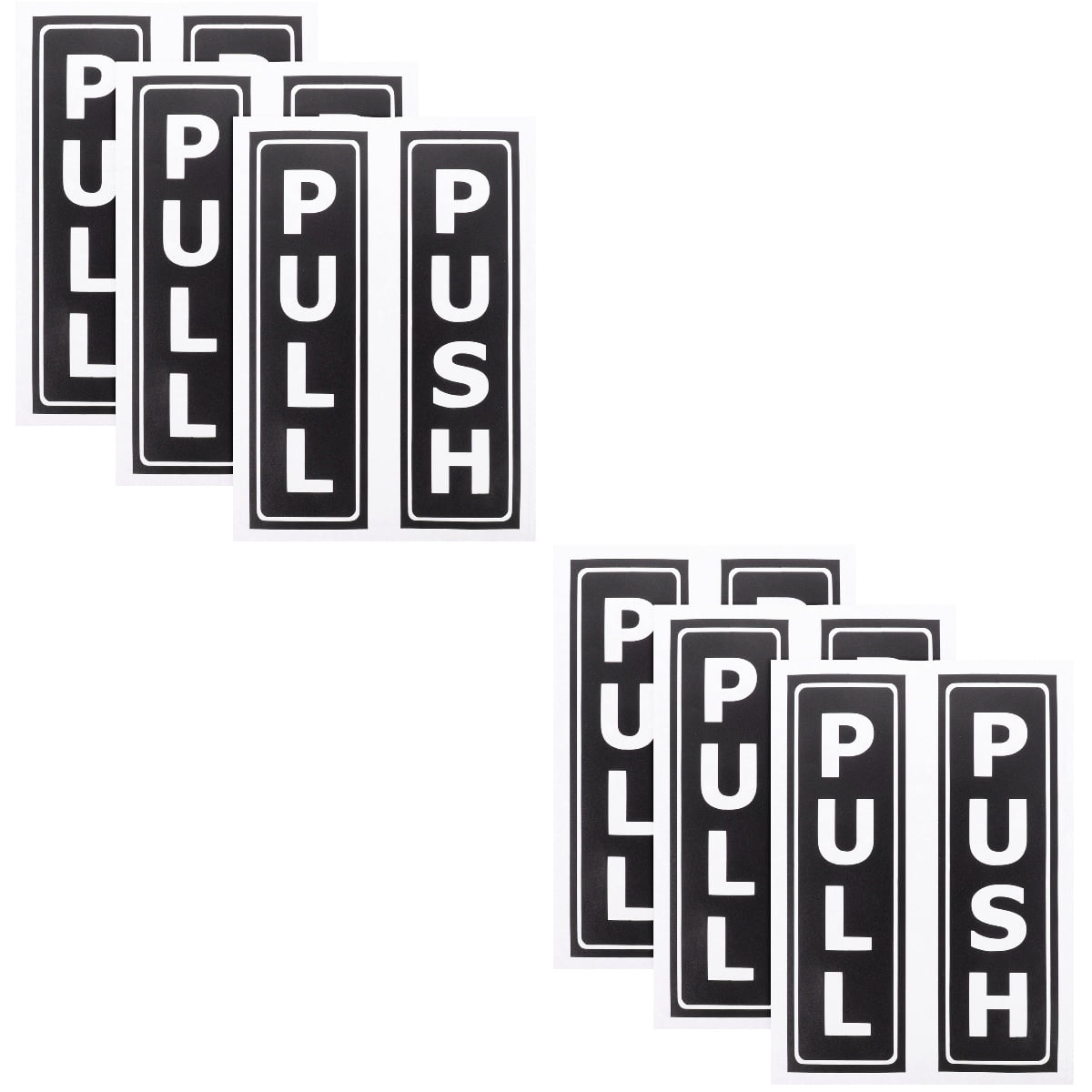 2 PCS Signs Sliding Door Logo Sticker Creative Stickers - Walmart.com