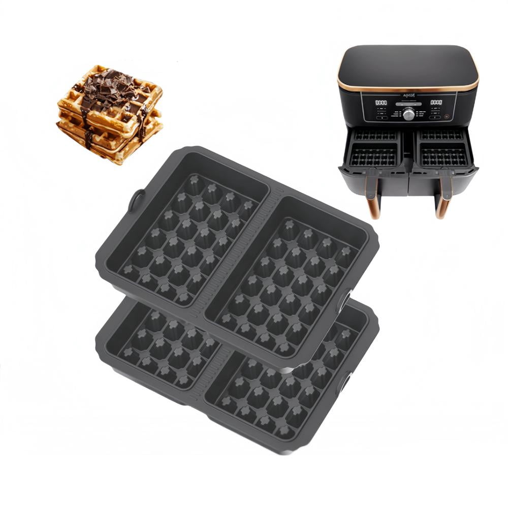 2 PCS Silicone Waffle Mold for Cake Chocolate Craft Candy Soap/ g5sg ...