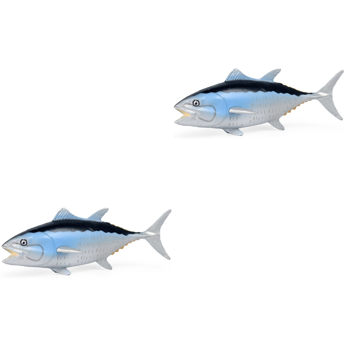 2 PCS Simulated Tuna Stuffed Toy Decor Fish Crafts Desktop Craft Kids ...