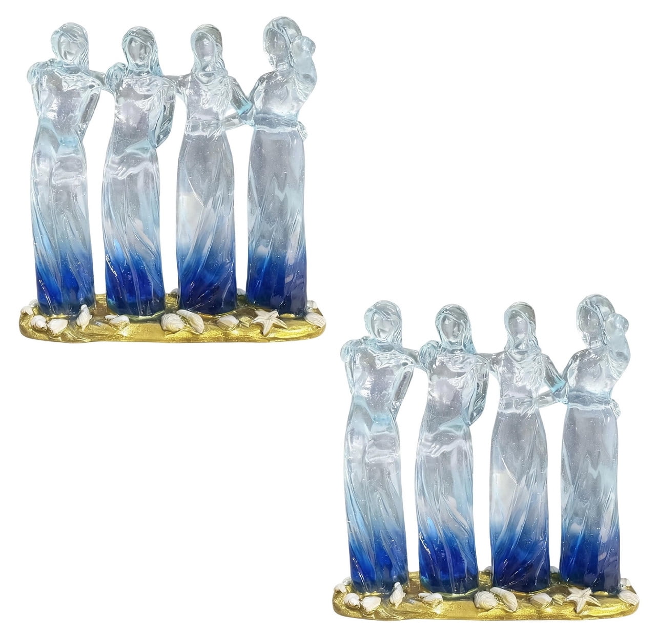 2 PCS Sisters by My Side Statue Celebrates Friendships 4 Sisters ...