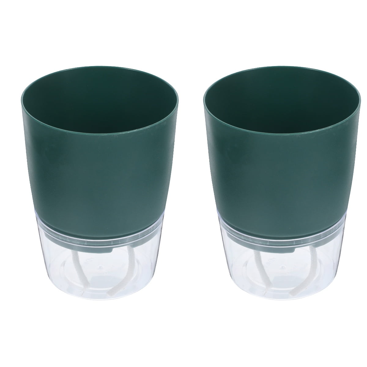 2 PCS Soilless Planting Automatic Water-absorbing Transparent Pot ...