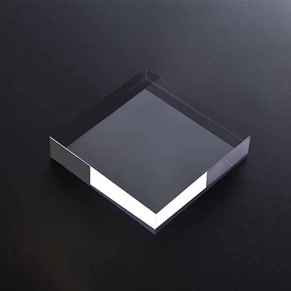 2 PCS Square 8x8x1.5cm Transparent Acrylic Geometric Photo Props ...