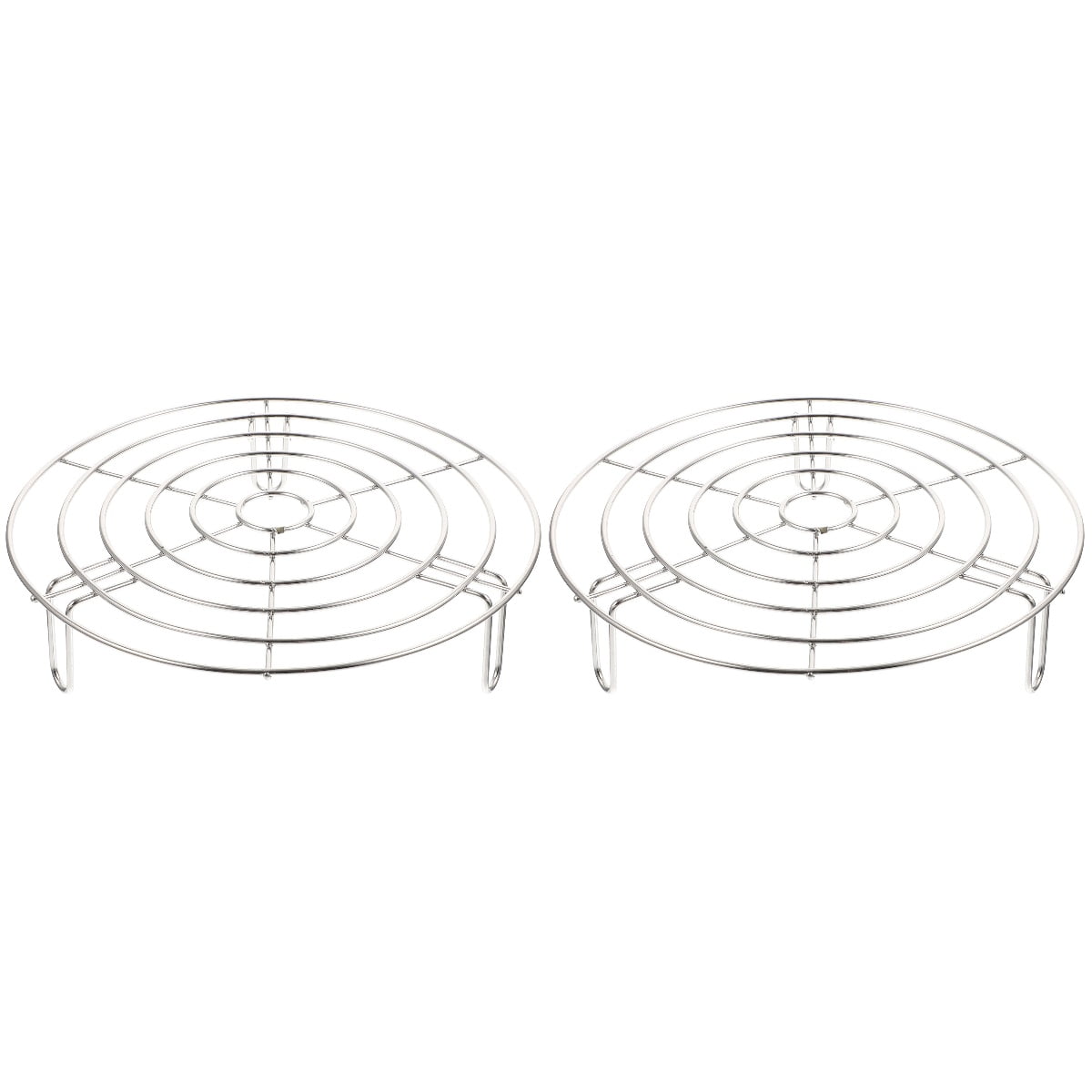 2 PCS Steam Tray Separator Stainless Steel Wok Rack The Egg Grill ...