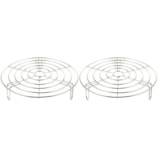 2 PCS Steam Tray Separator Stainless Steel Wok Rack The Egg Grill ...