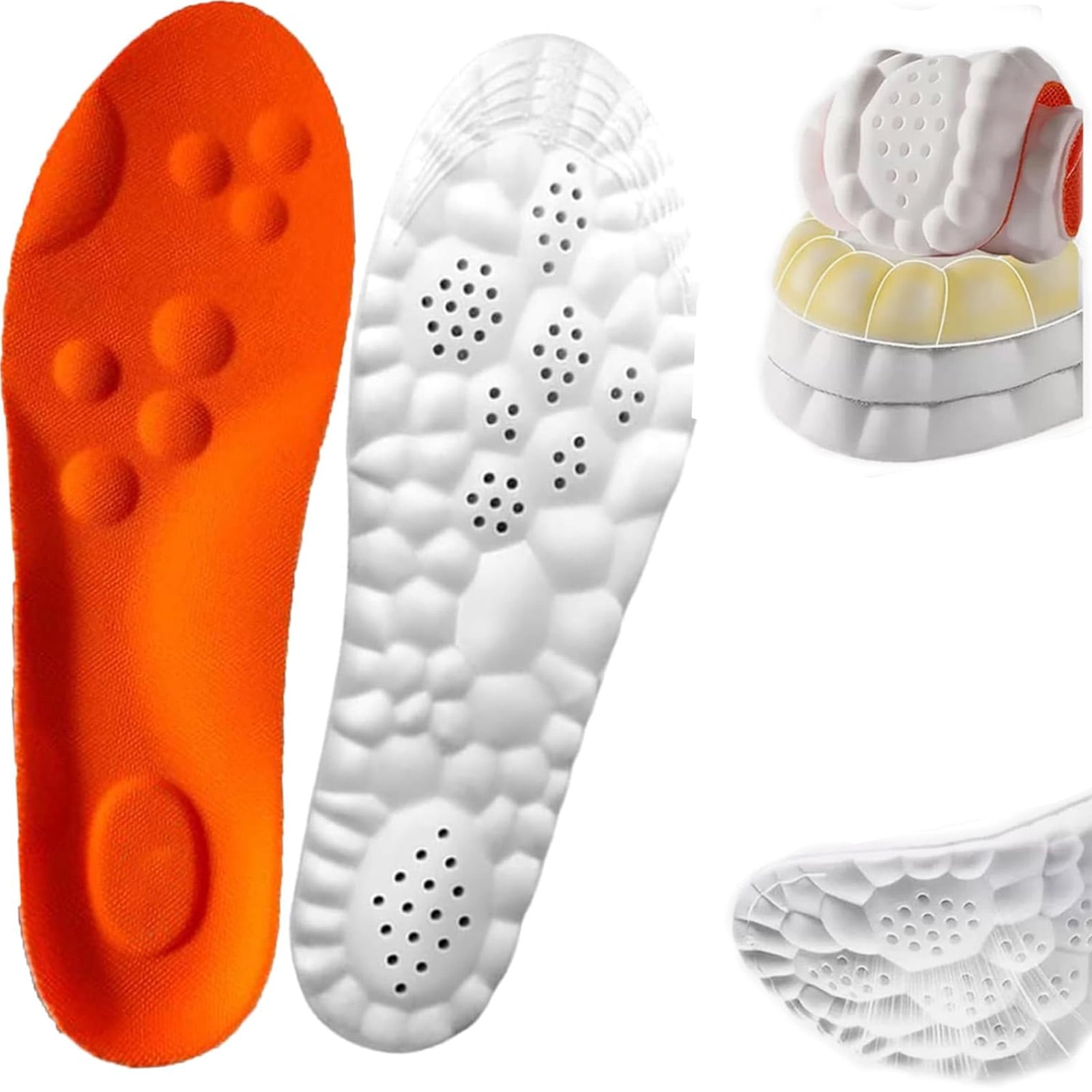 2 PCS Steppers Insoles for Men/Women, Steppers Massage Insoles, 4d Soft ...