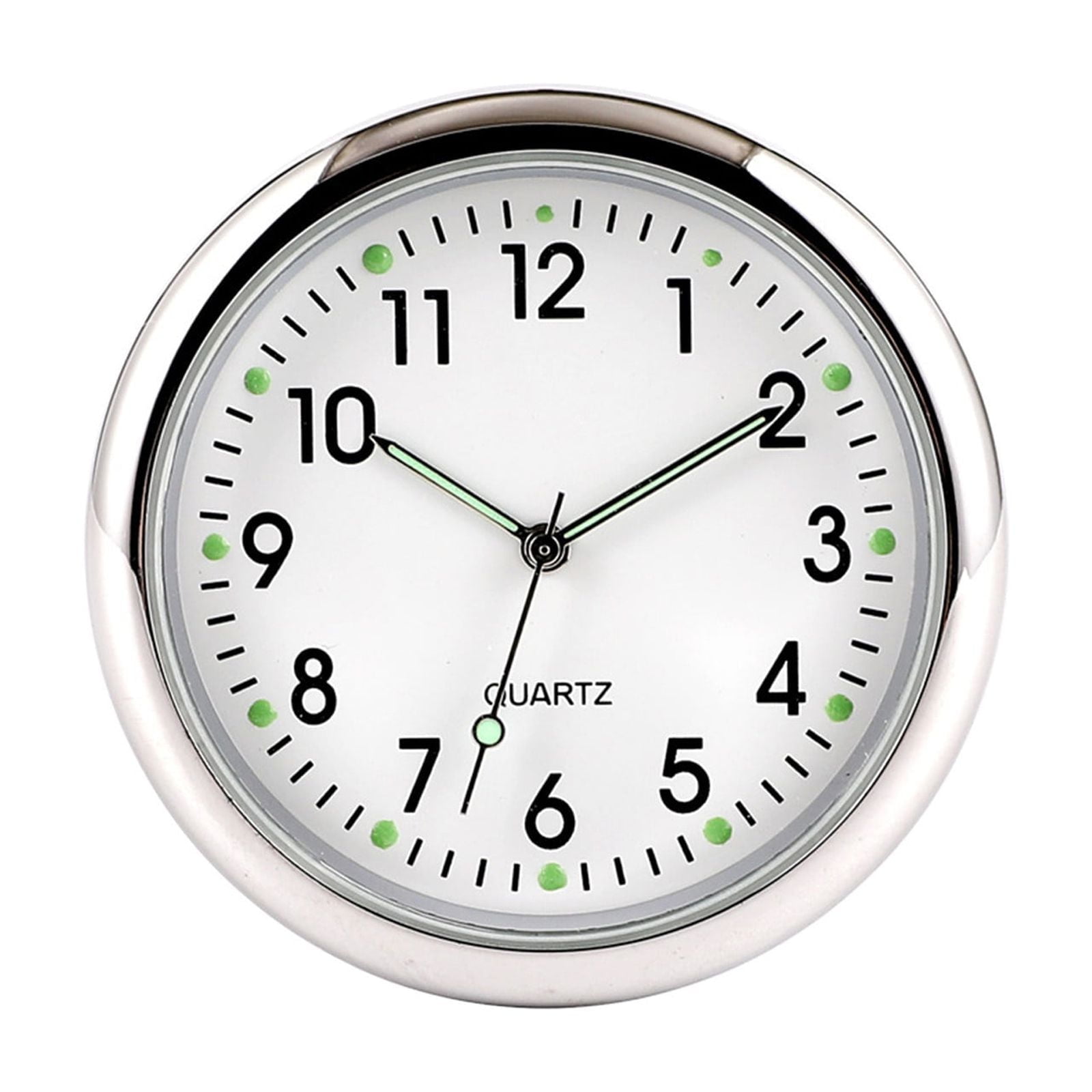 2 PCS Stick on Dashboard Car Clock,4cm/1.6" Mini Tiny Analog Quartz ...